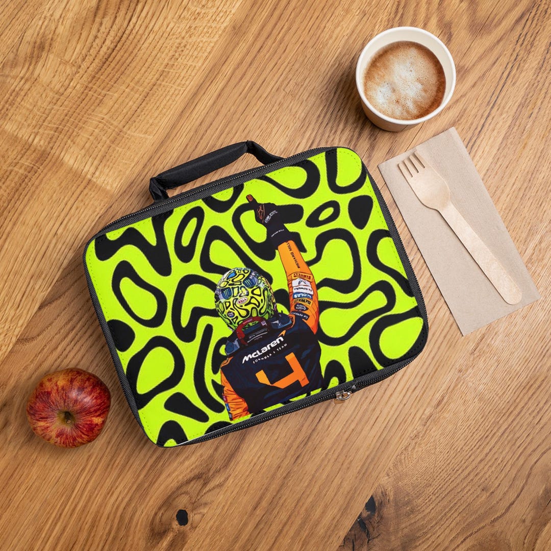 Lando Norris Helmet Inspired Back to School Lunch Box Mclaren Racing F1 ...