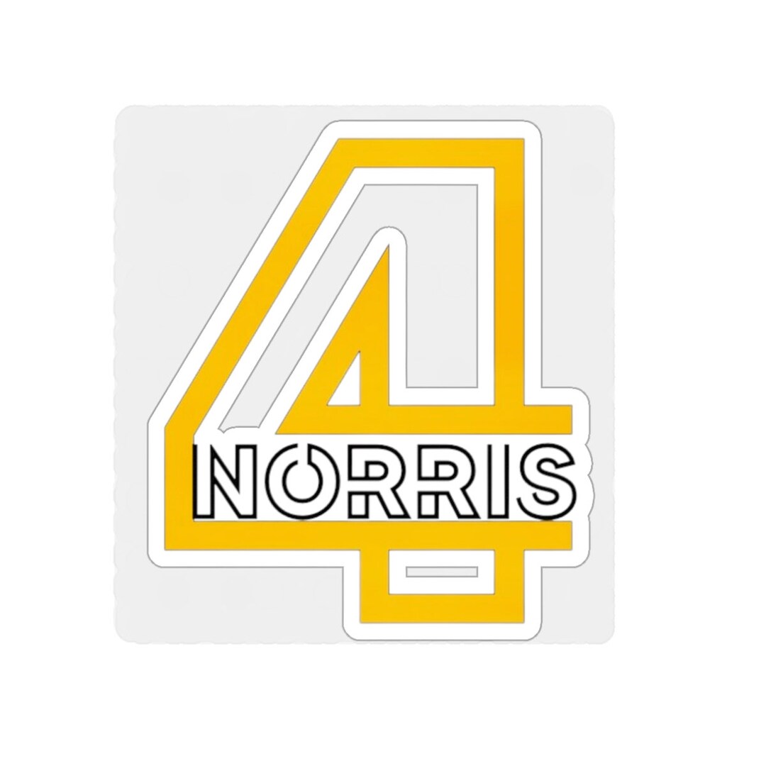 Lando Norris F1 Formula 1 Racing Mclaren Number 4 Orange Black ...