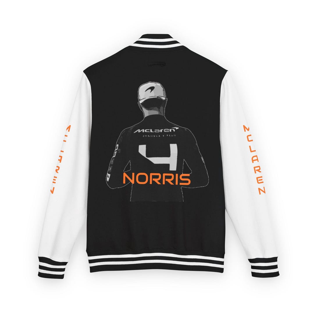 Lando Norris Mclaren F1 Formula 1 Racing Unisex Heavyweight Letterman ...