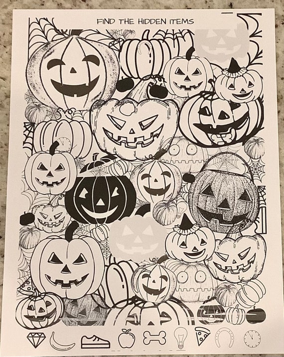Halloween Hidden Objects Printable For Teens Halloween Hidden Pictures
