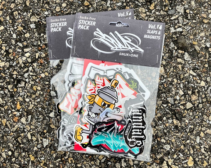 Graffiti Sticker Pack Custom Made by Snuk One - Etsy