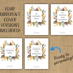 Morning Time Bundle | Morning Menu Workbook | Homeschool Printable ...