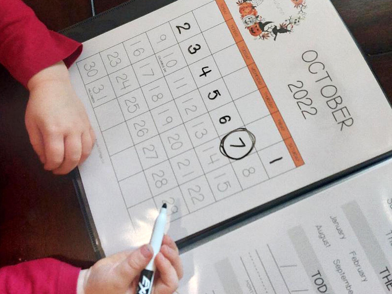 ENGLISH Traceable Monthly Calendar Set 2025-2026 | Homeschool Classroom ...