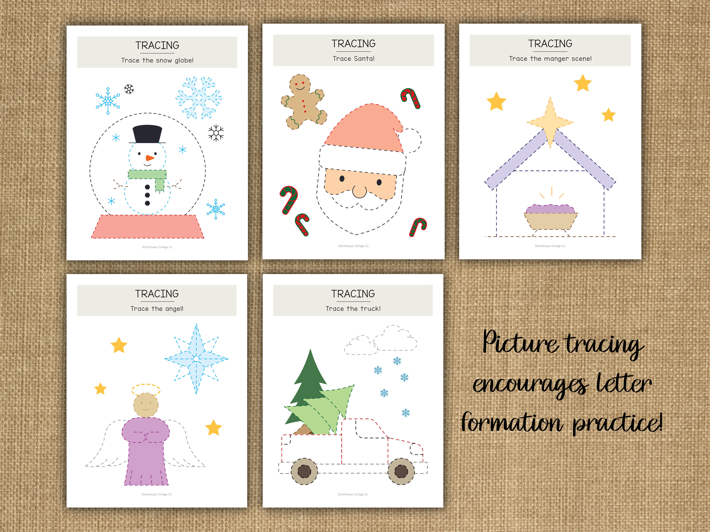 Holiday Tracing Bundle Halloween Thanksgiving Christmas - Etsy