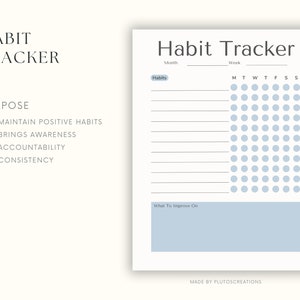 Daily Planner Printable, Digital Planner, Weekly and Monthly Planner ...