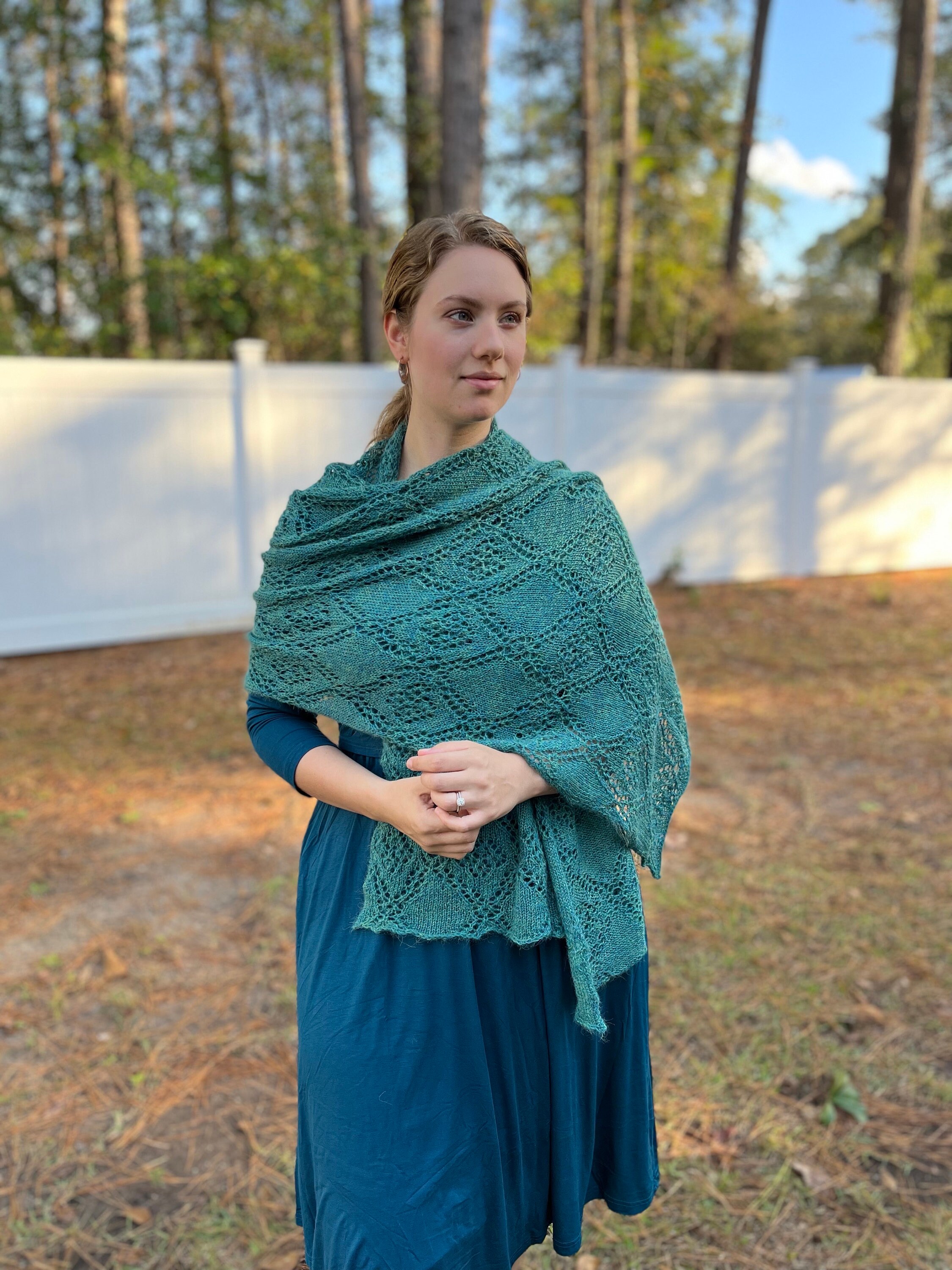 Hand-knit Lace Wrap - Etsy