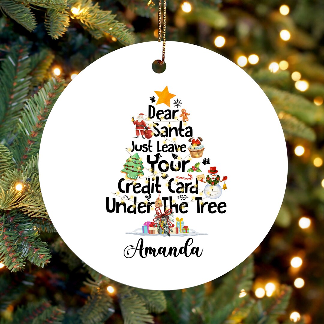 Customized Funny Santa Quote Ornament Santa Clause Ornament - Etsy