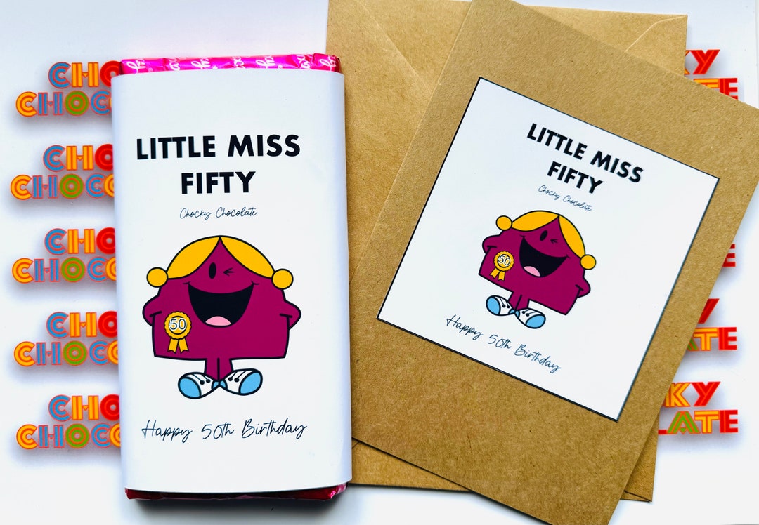 Miss Fifty (personalising Available) - Etsy UK