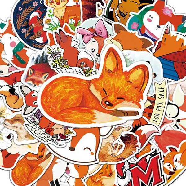 Fox Sticker - Etsy