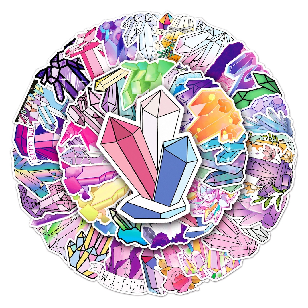 50PCS Crystal Stickers Pack for Laptop Bicycle Tumbler - Etsy