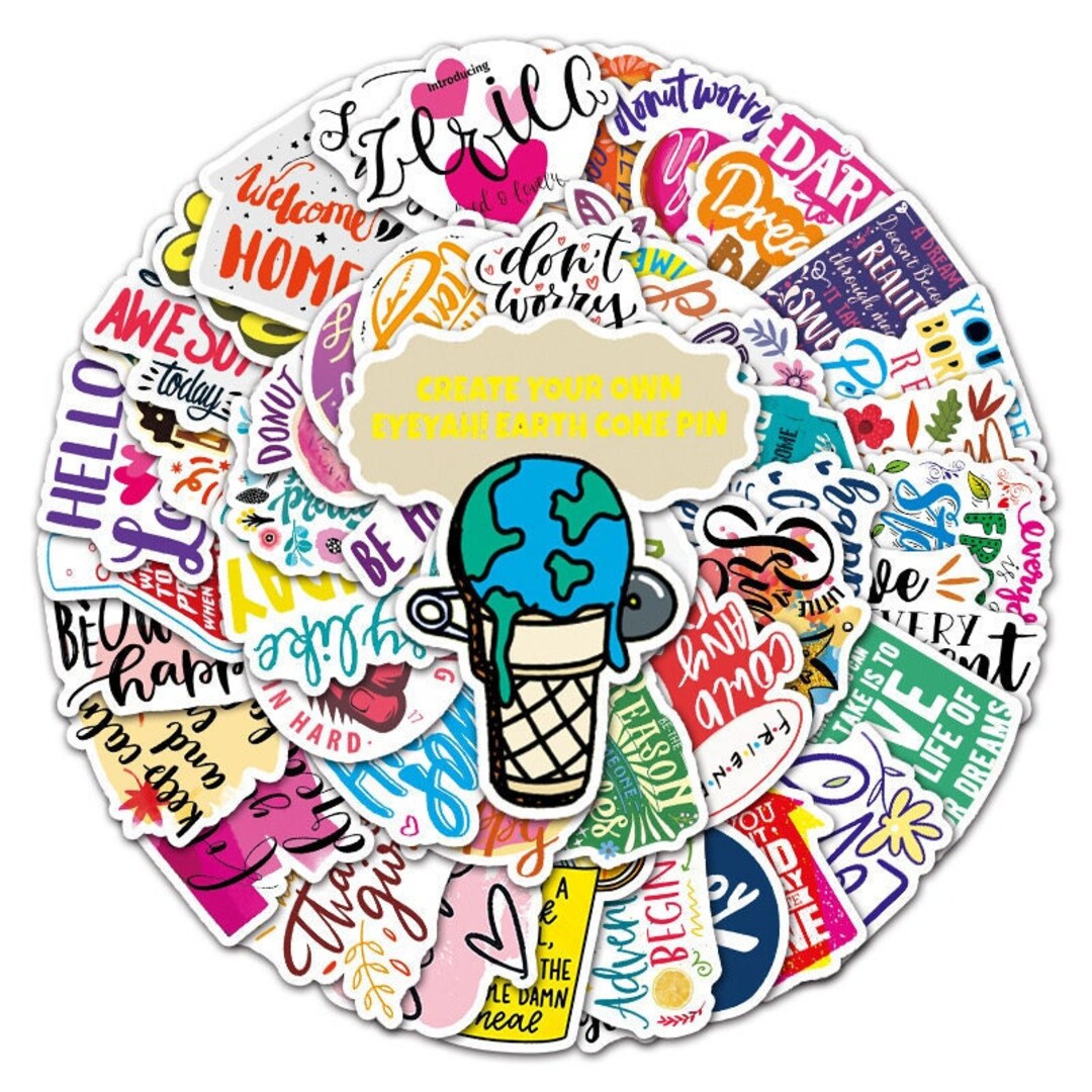 50PCS Quotes Stickers Pack for Laptop Bicycle Tumbler - Etsy