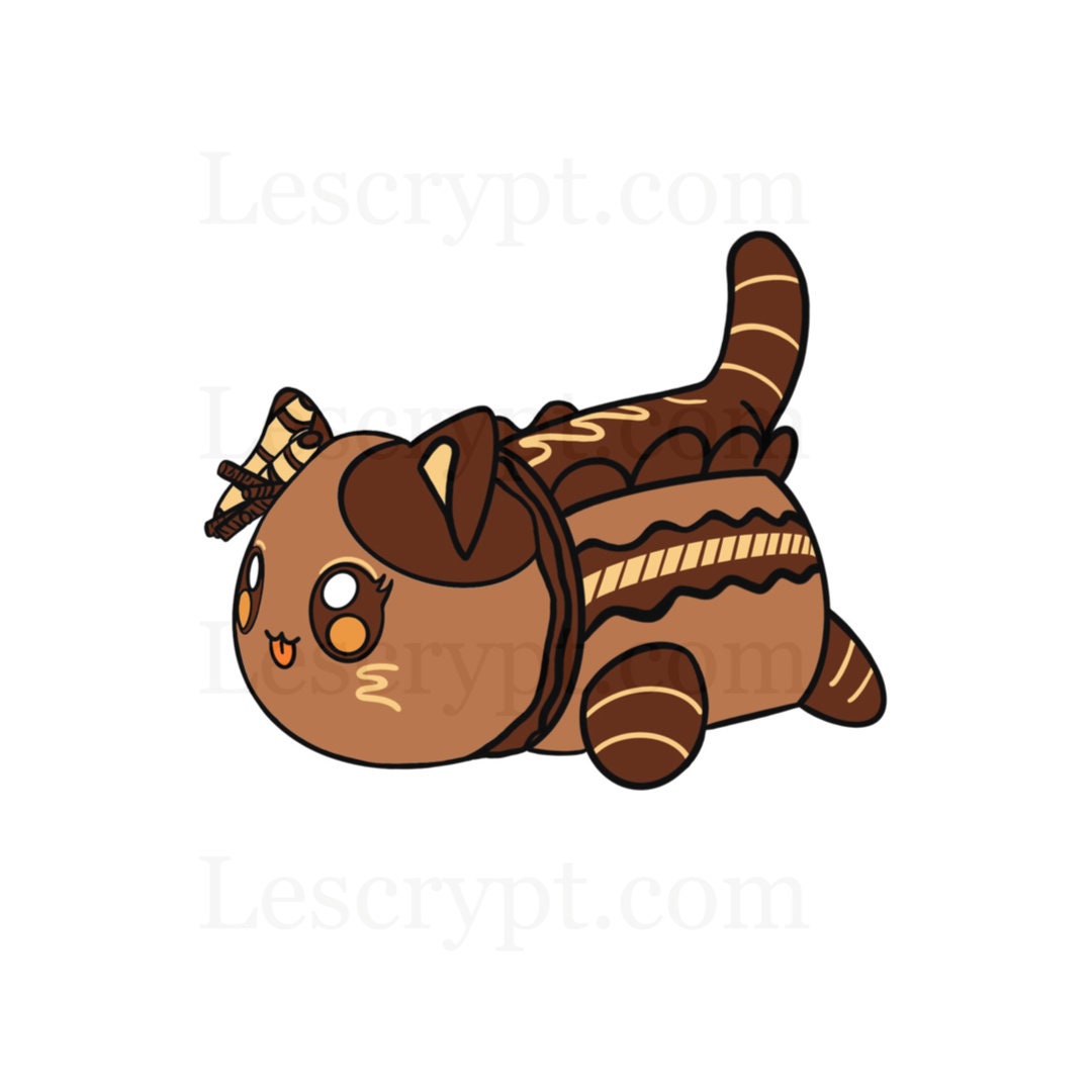 Aphmau PNG Chocolate Cake Meemeows Cat Instant Digital Download - Etsy