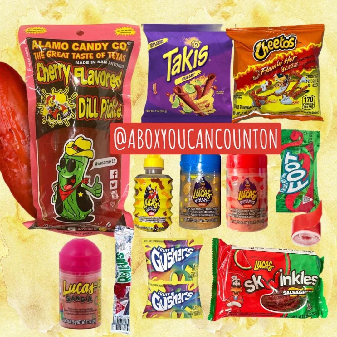 CHERRY PICKLE KIT-11 Items Chamoy Pickle Kit Tiktok Trending Halloween ...
