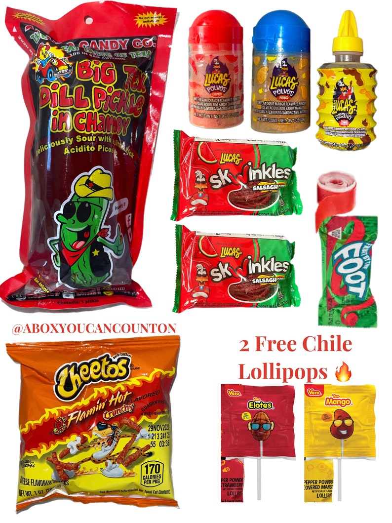 Chamoy Pickle Kit Deluxe Tik Tok Trending Alamo Candy Co Etsy