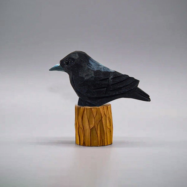 Miniature Crow - Etsy