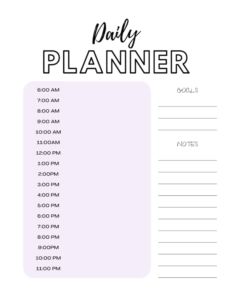 Monthly, Weekly, and Daily Printable Planners for Productivity - Office ...