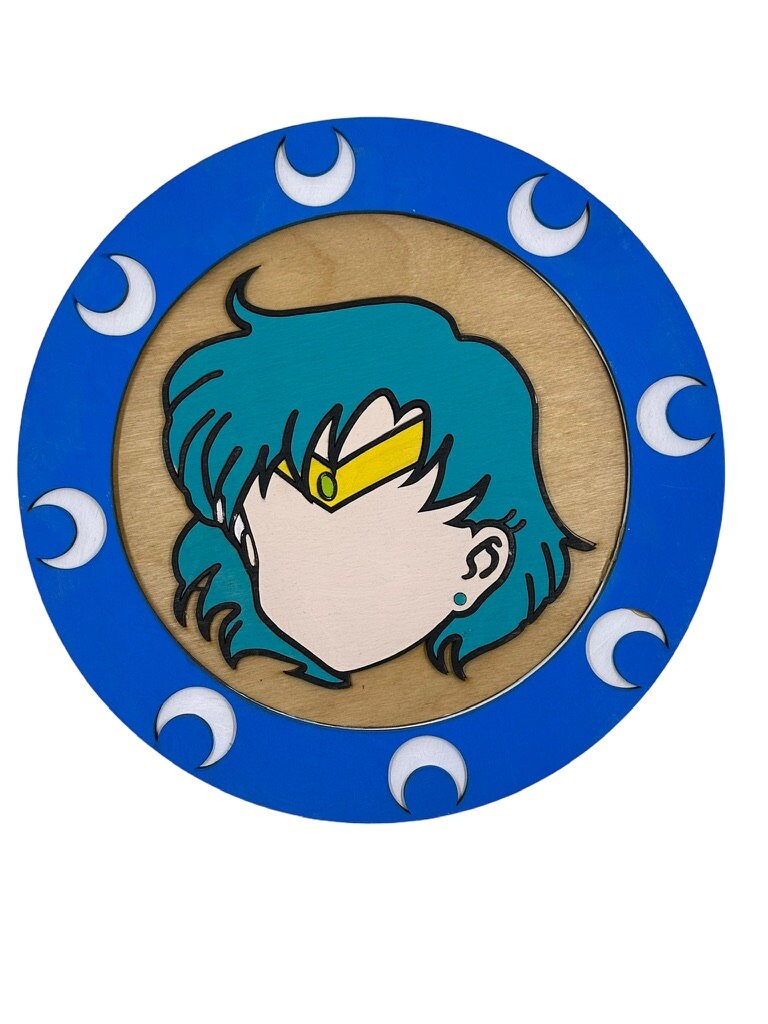 S.M. Anime Wood Round Wall Decor - Finished Product or Unfinished, DIY ...