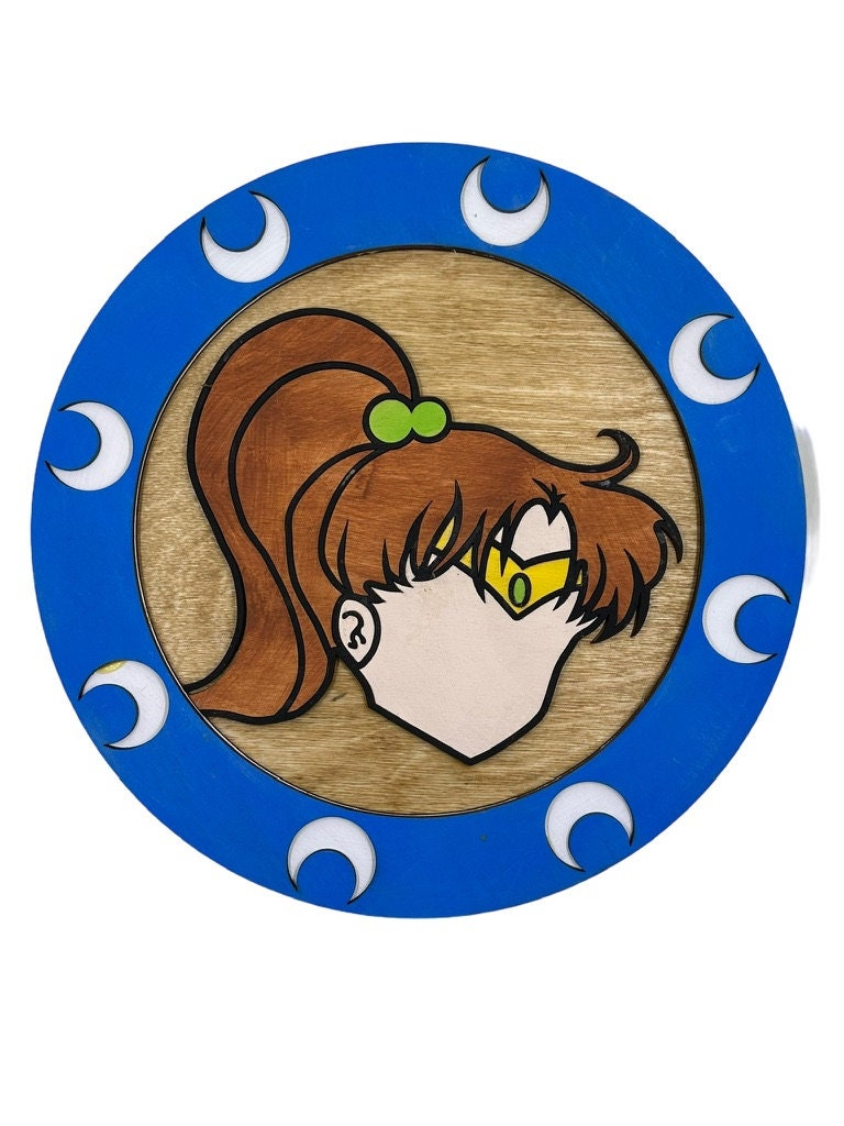 S.M. Anime Wood Round Wall Decor - Finished Product or Unfinished, DIY ...