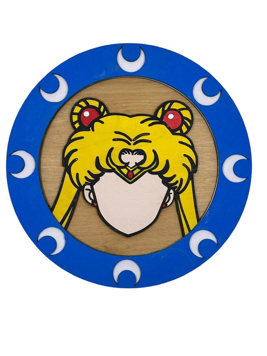 S.M. Anime Wood Round Wall Decor - Finished Product or Unfinished, DIY ...