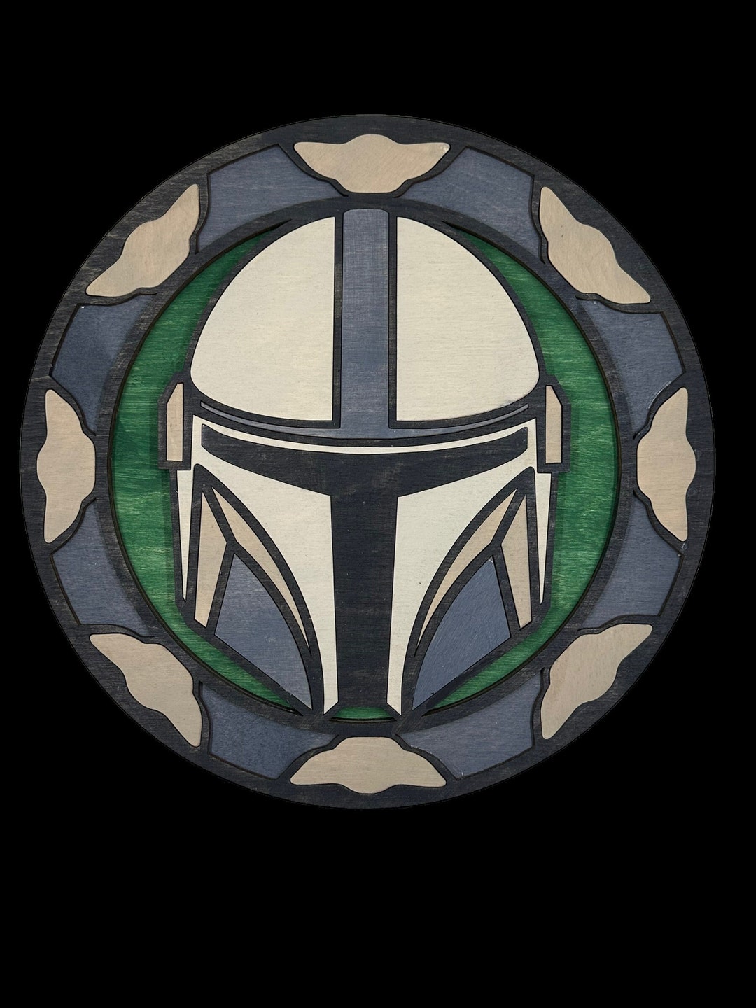 Mando Wood Round Wall Decor Finished Product or Unfinished, DIY - Etsy