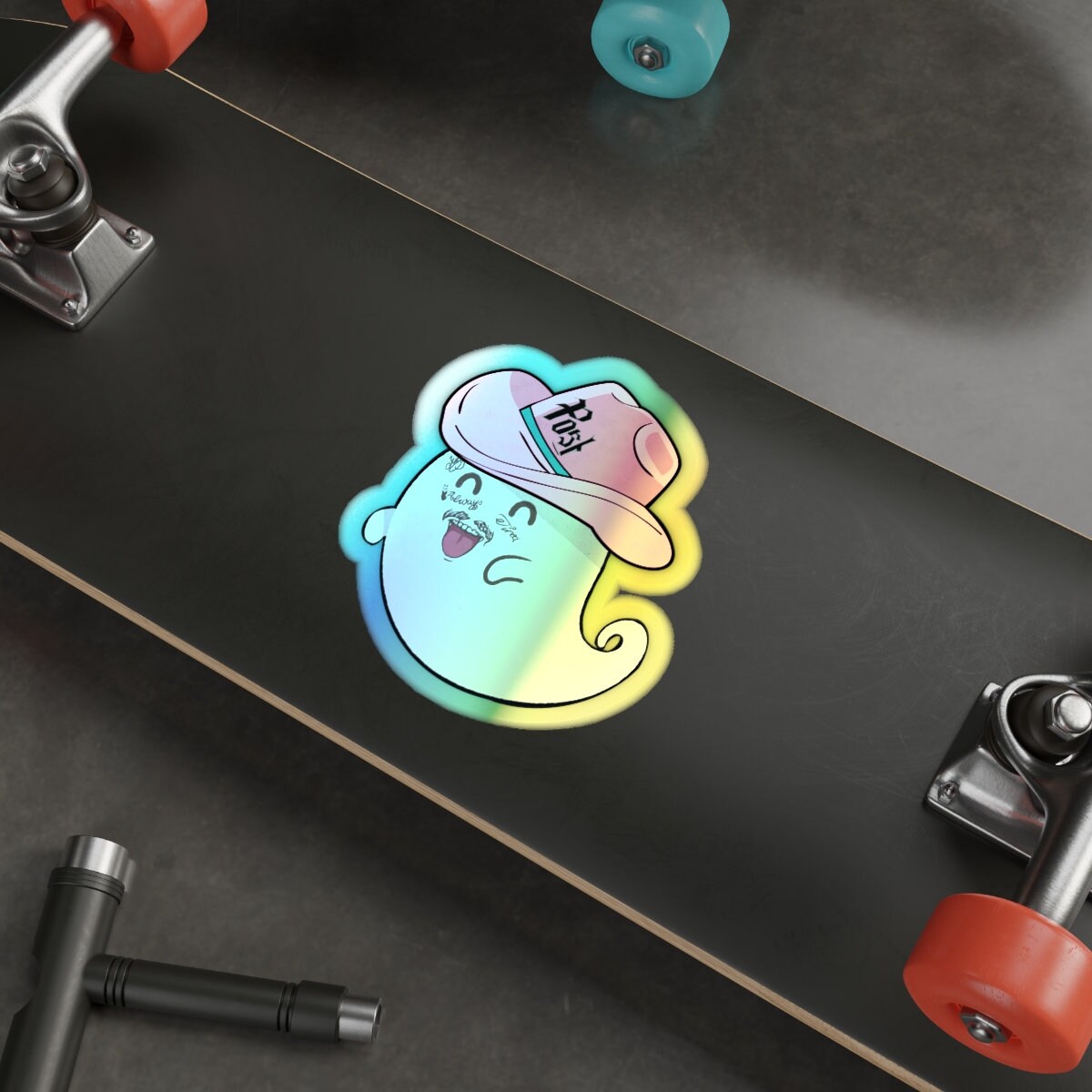 Holographic Ghost Malone Vinyl Sticker - Etsy