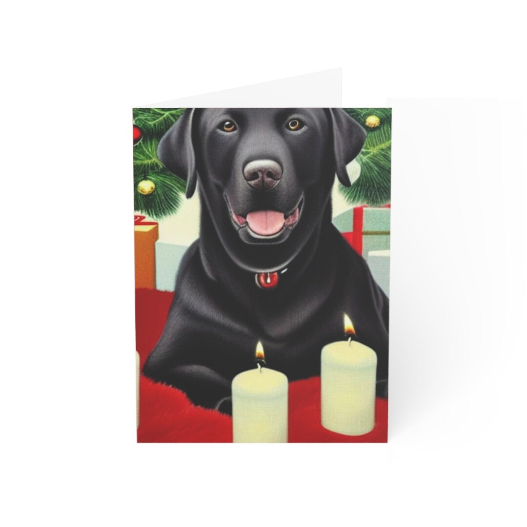 Adorable Black Labrador Retriever Christmas Cards 1 10 30 - Etsy