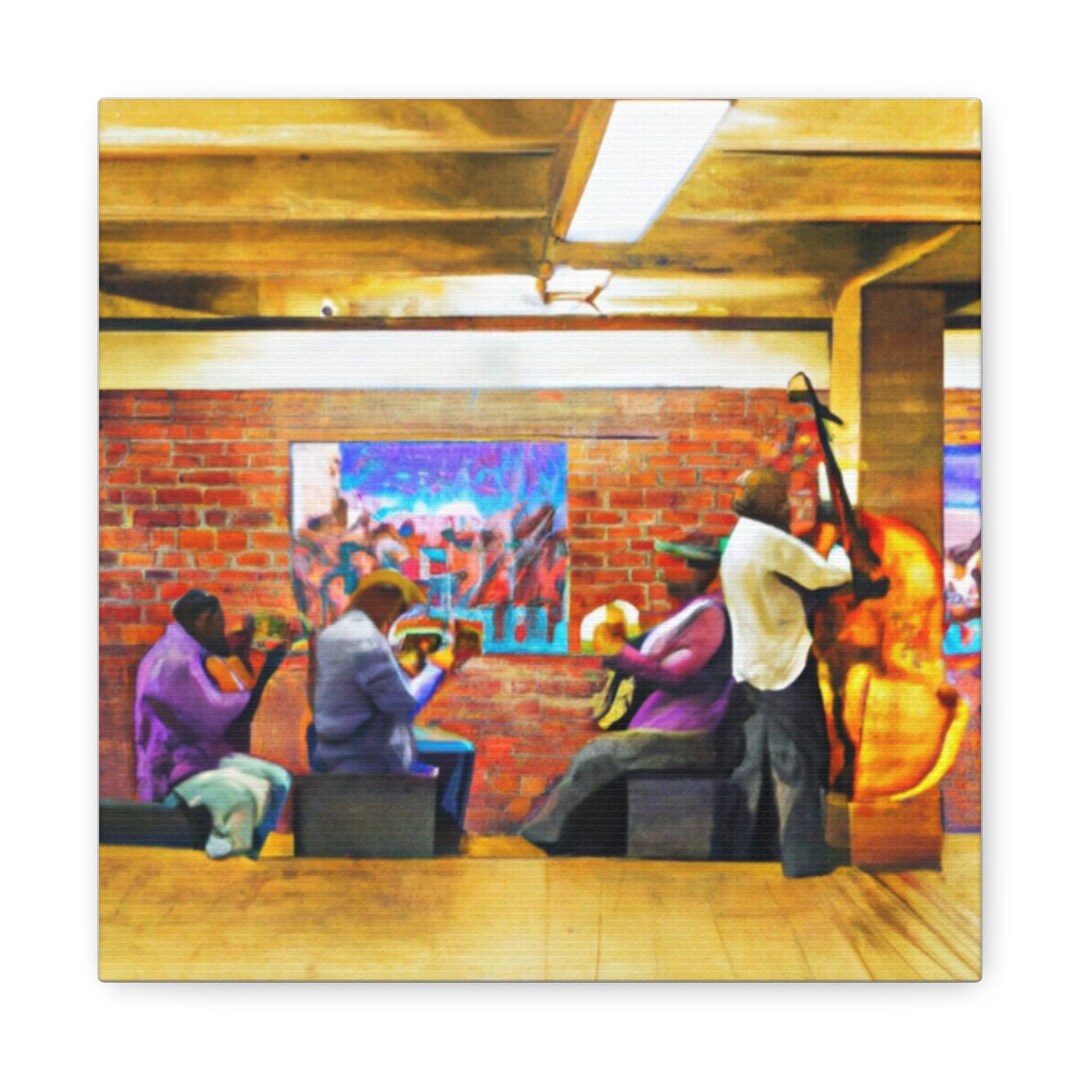 New York Subway Jazz Band Interpretive Digital Oil Painting on - Etsy