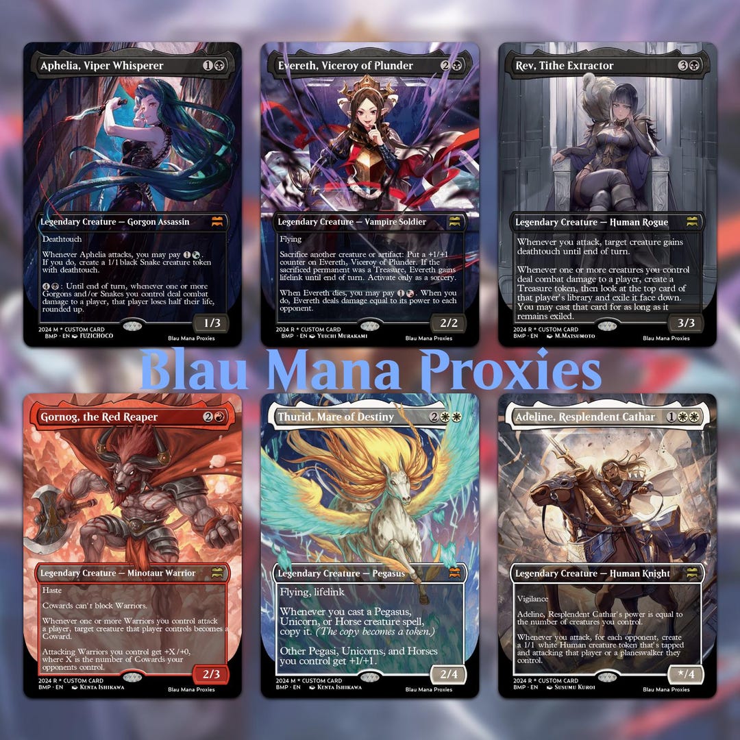 Magic the Gathering Foil Proxies - Full Art - Altered - Jumpstart - Etsy