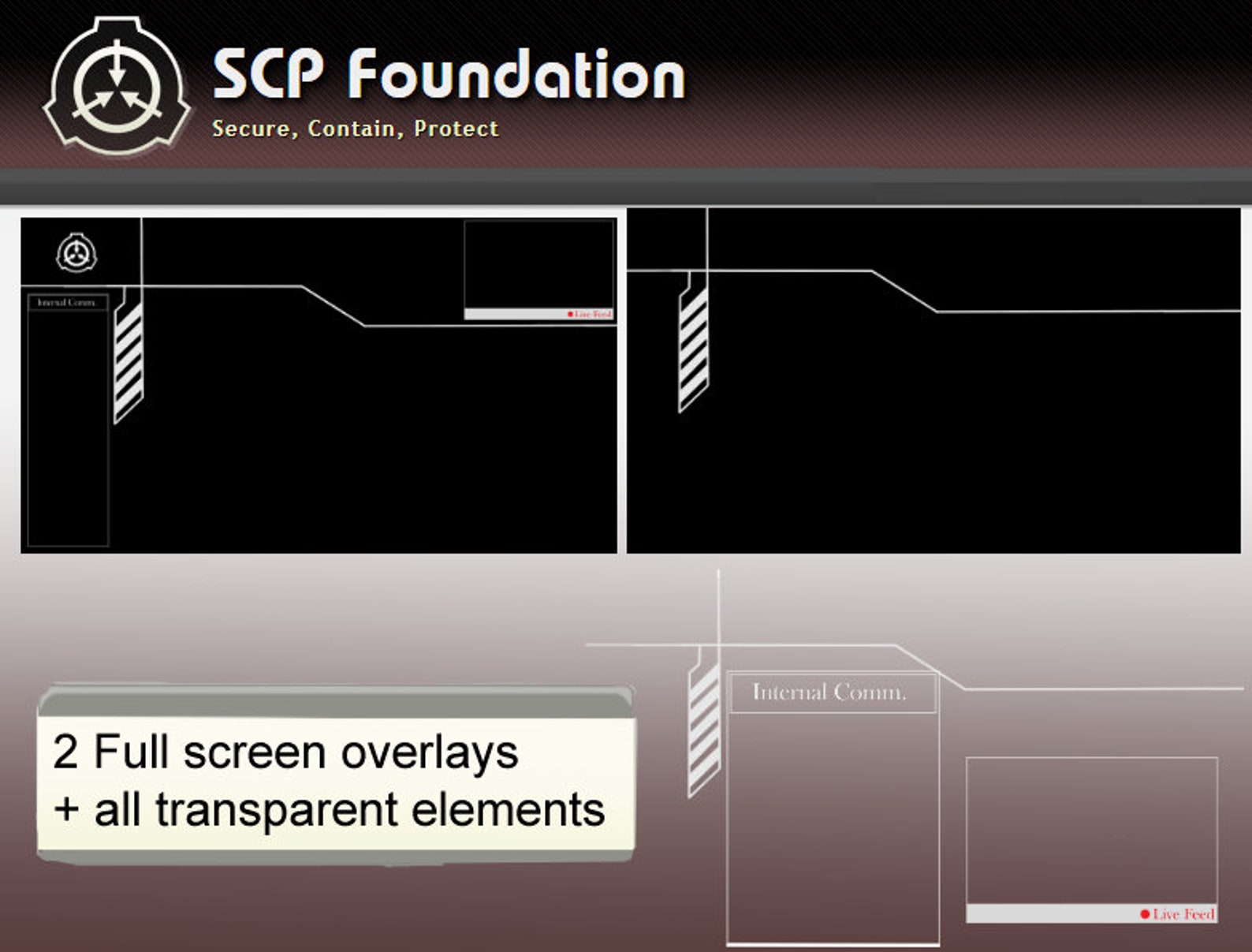 SCP Foundation Twitch Overlay Pack | Animated Scenes | Overlays ...