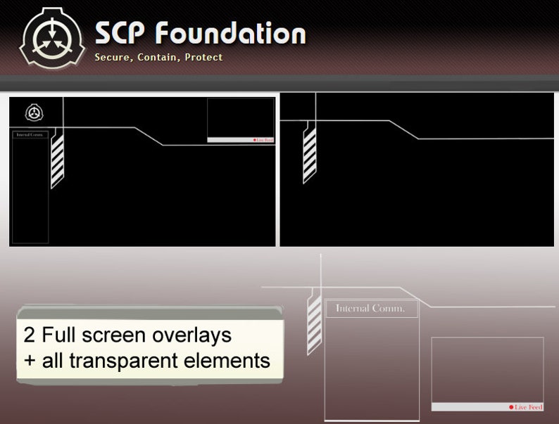 SCP Foundation Twitch Overlay Pack | Animated Scenes | Overlays ...