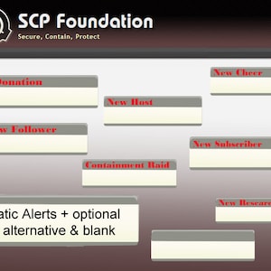 SCP Foundation Twitch Overlay Pack | Animated Scenes | Overlays ...