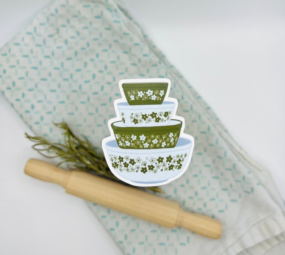 Spring Blossom Vintage Pyrex Sticker - Etsy