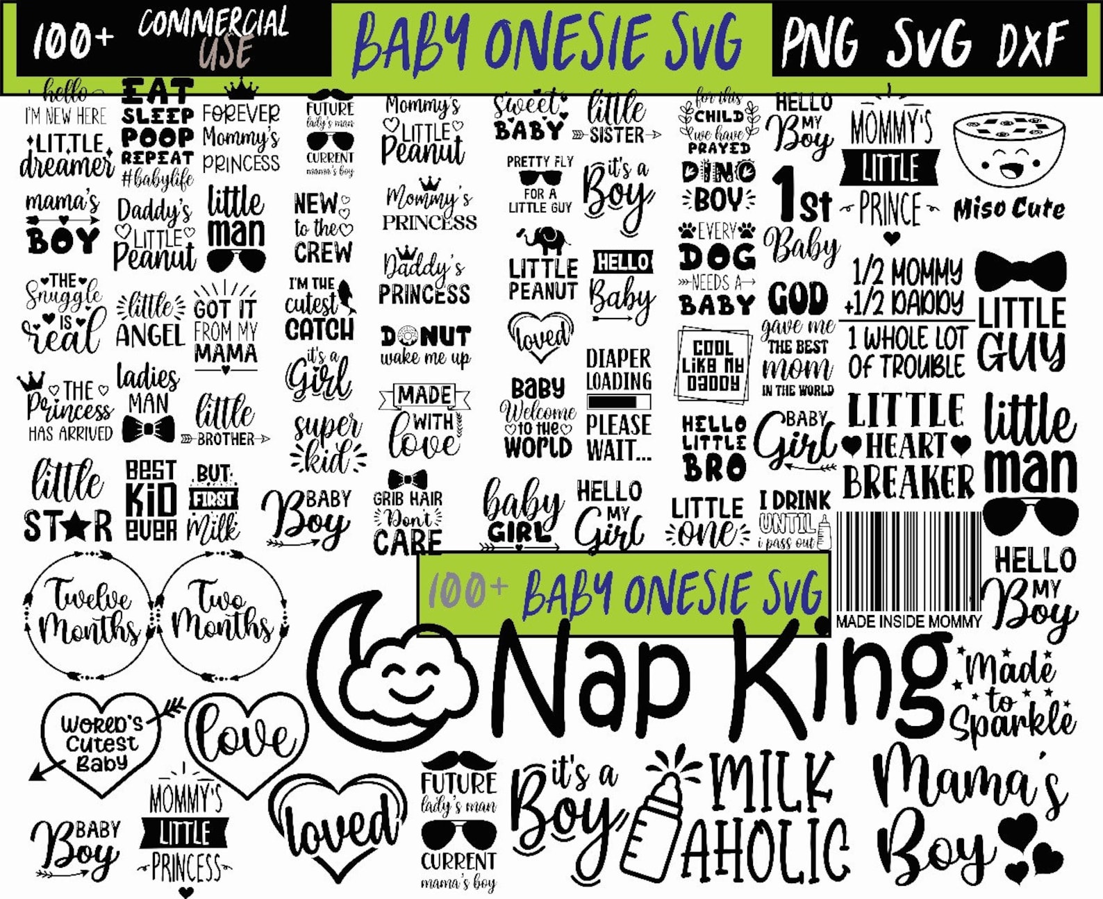 Baby Svg Bundle, Newborn Svg Bundle, Baby Sayings Svg, Baby Shower Svg ...