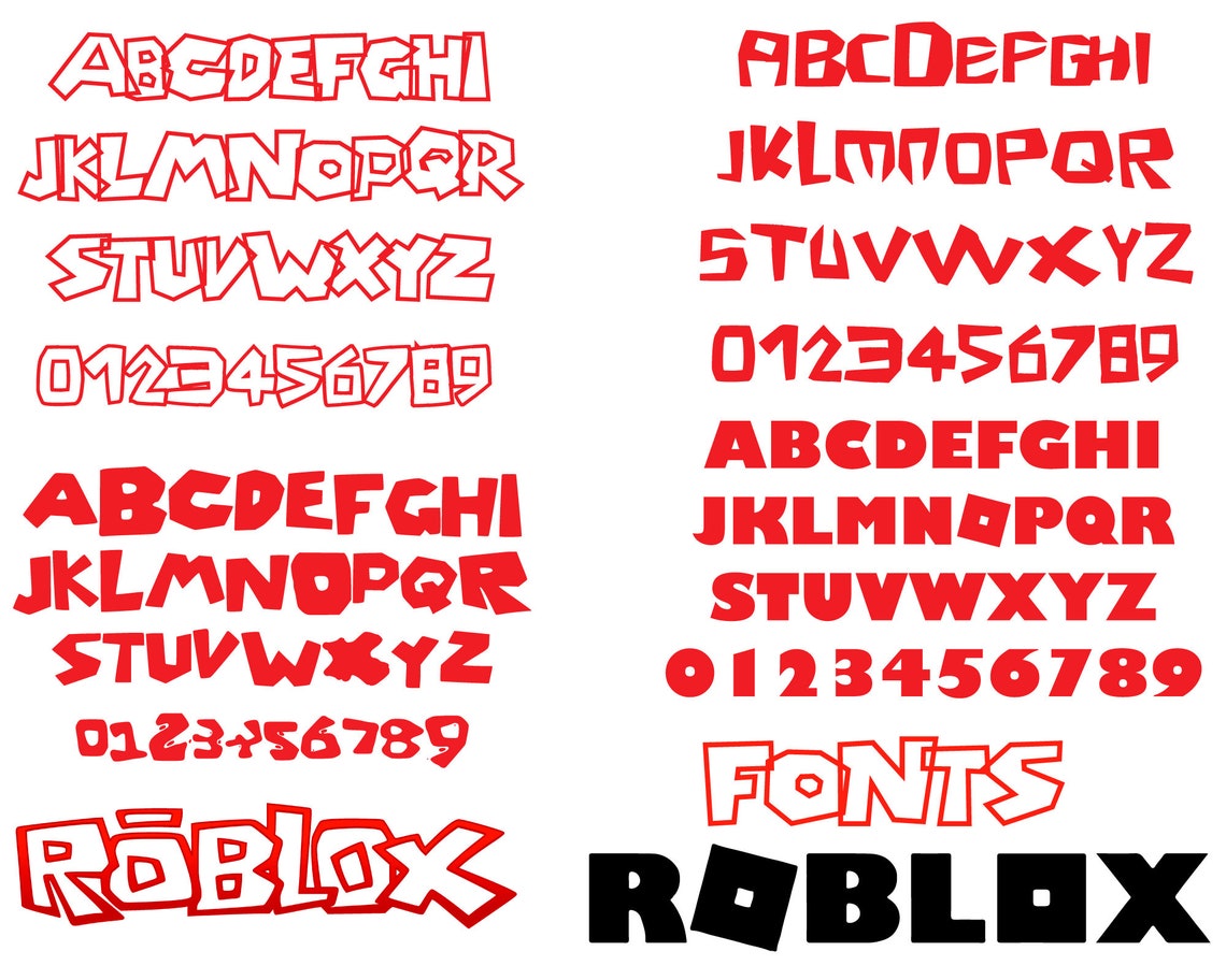 Roblox Font, Roblox Svg Bundle, Roblox Svg, Roblox, Roblox Boy Svg ...