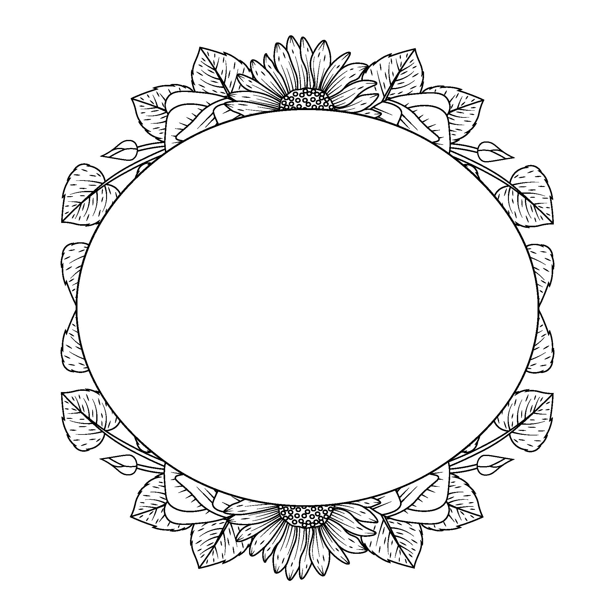 Decorative Border Svg Floral Border Decorative Frame - Etsy