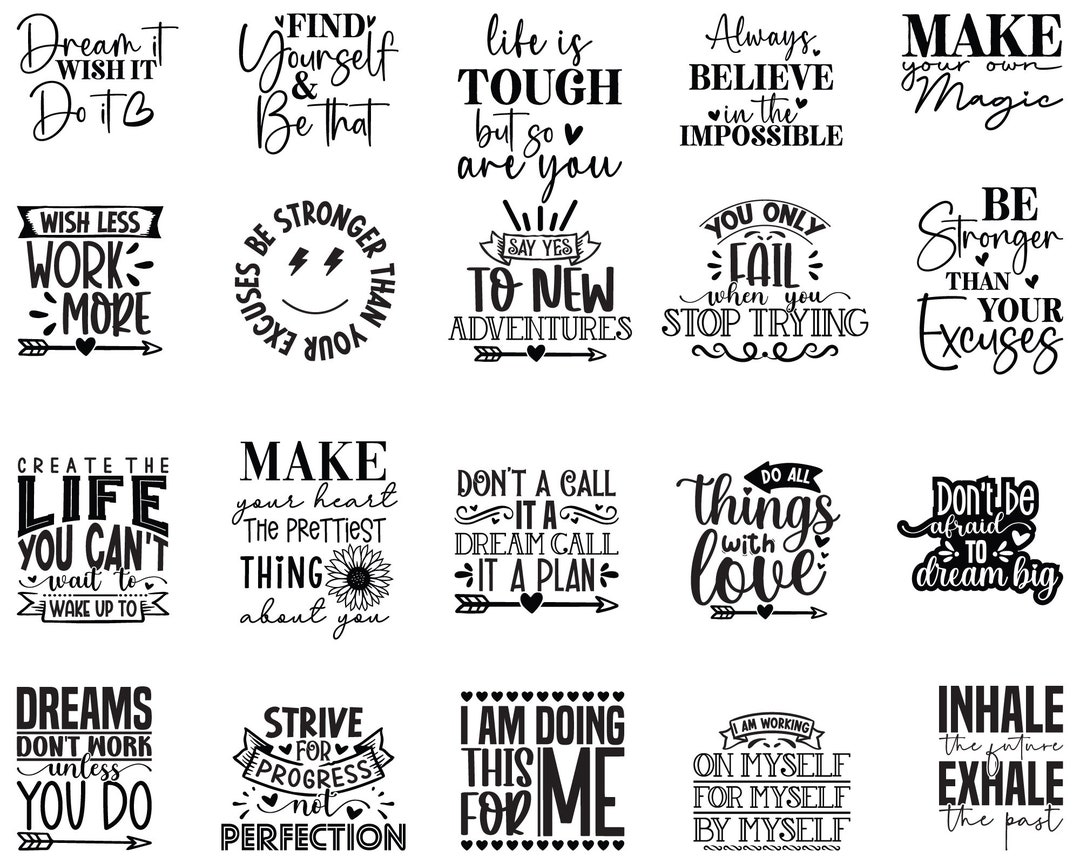 Inspirational Svg, Positive Svg, Sayings, Positive Quote Svg, Life ...