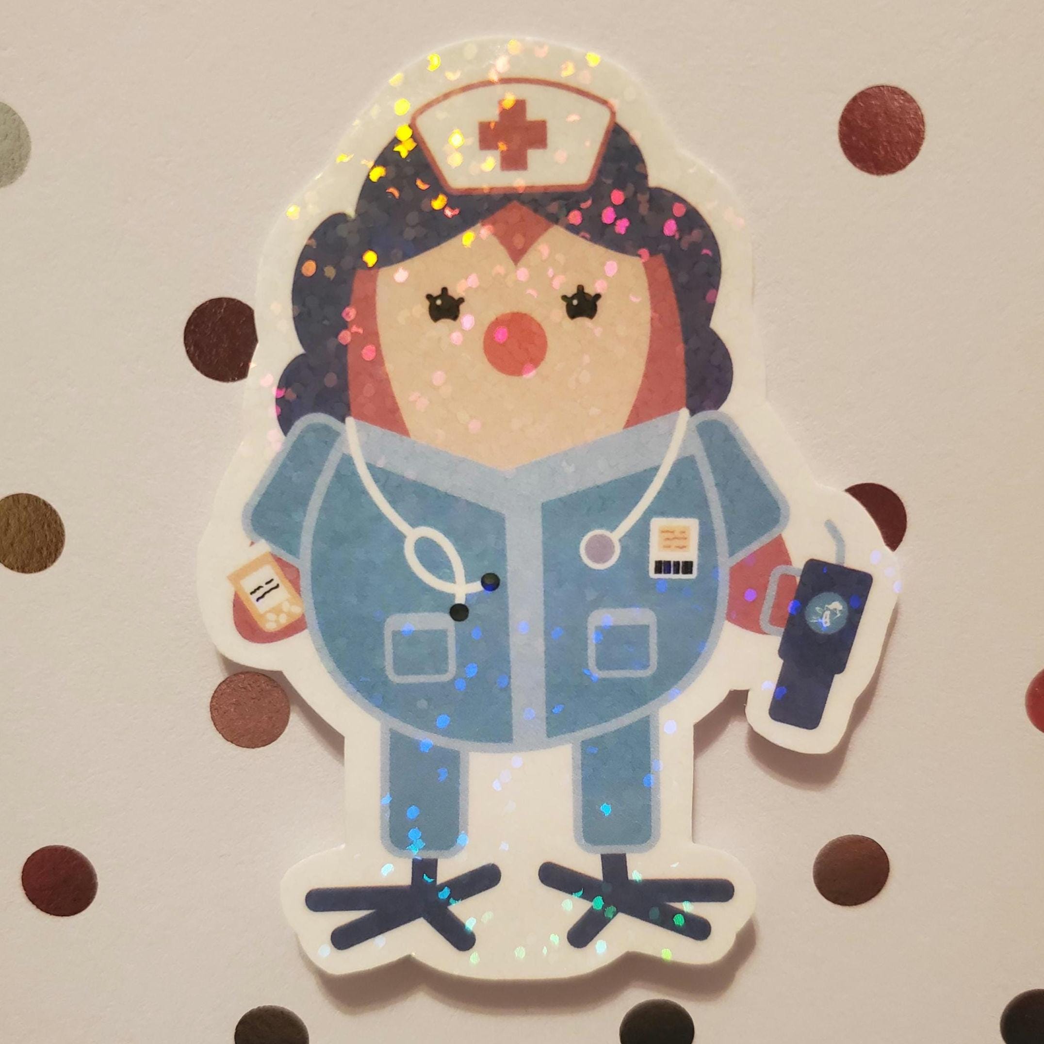 Nurse Bird Vinyl Sticker - Etsy