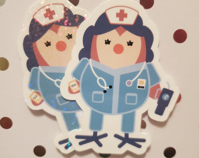 Nurse Bird Vinyl Sticker - Etsy