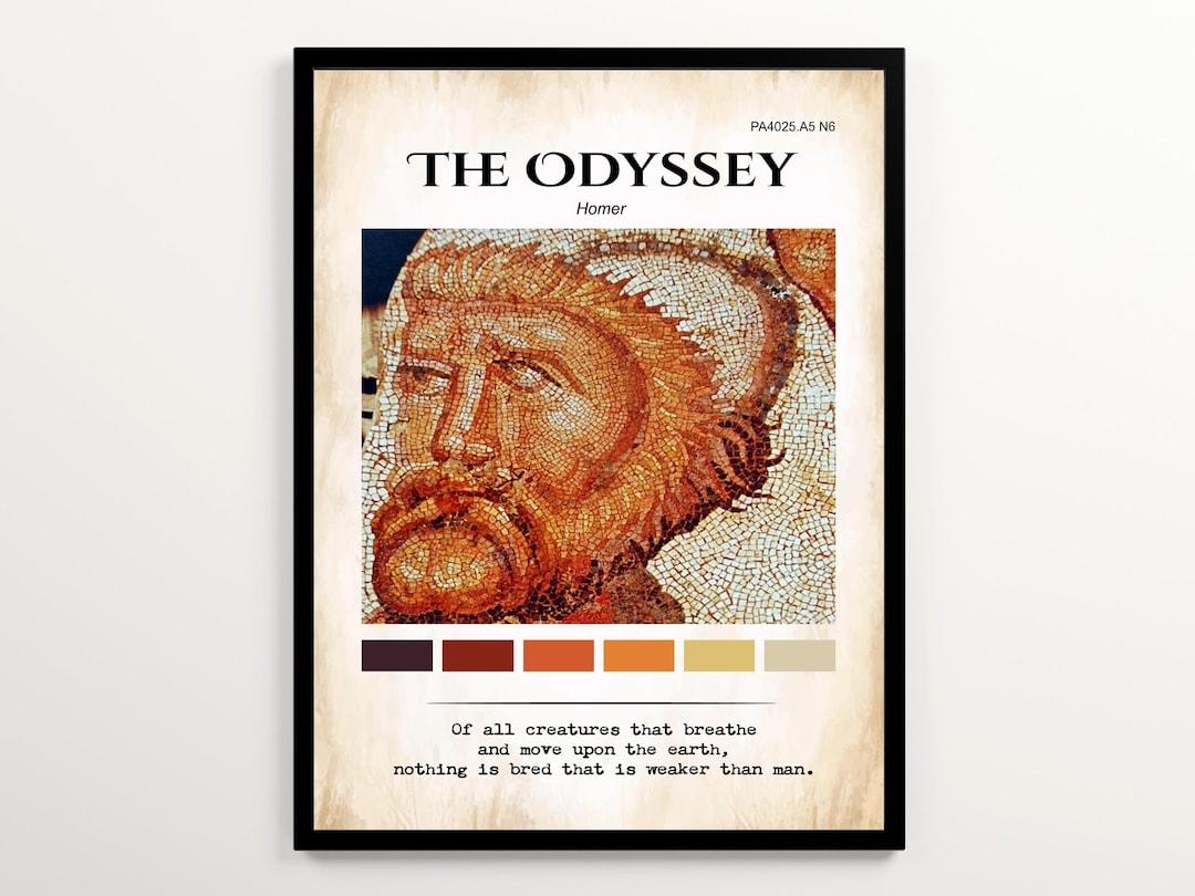 The Odyssey Printable Wall Art, Homer Quote Print, Classics Student ...