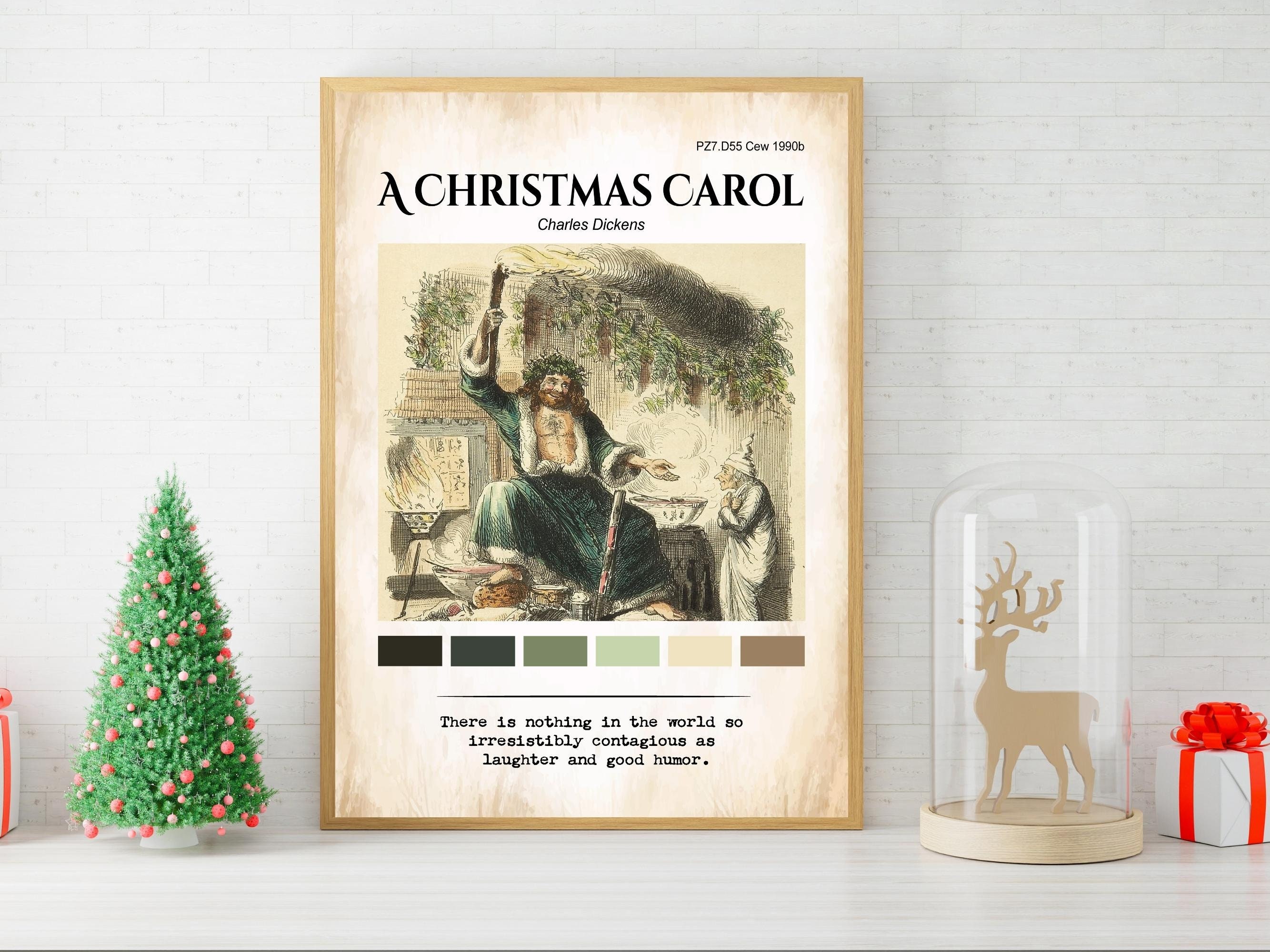 A Christmas Carol Literary Art Print, Christmas Gift for Charles ...