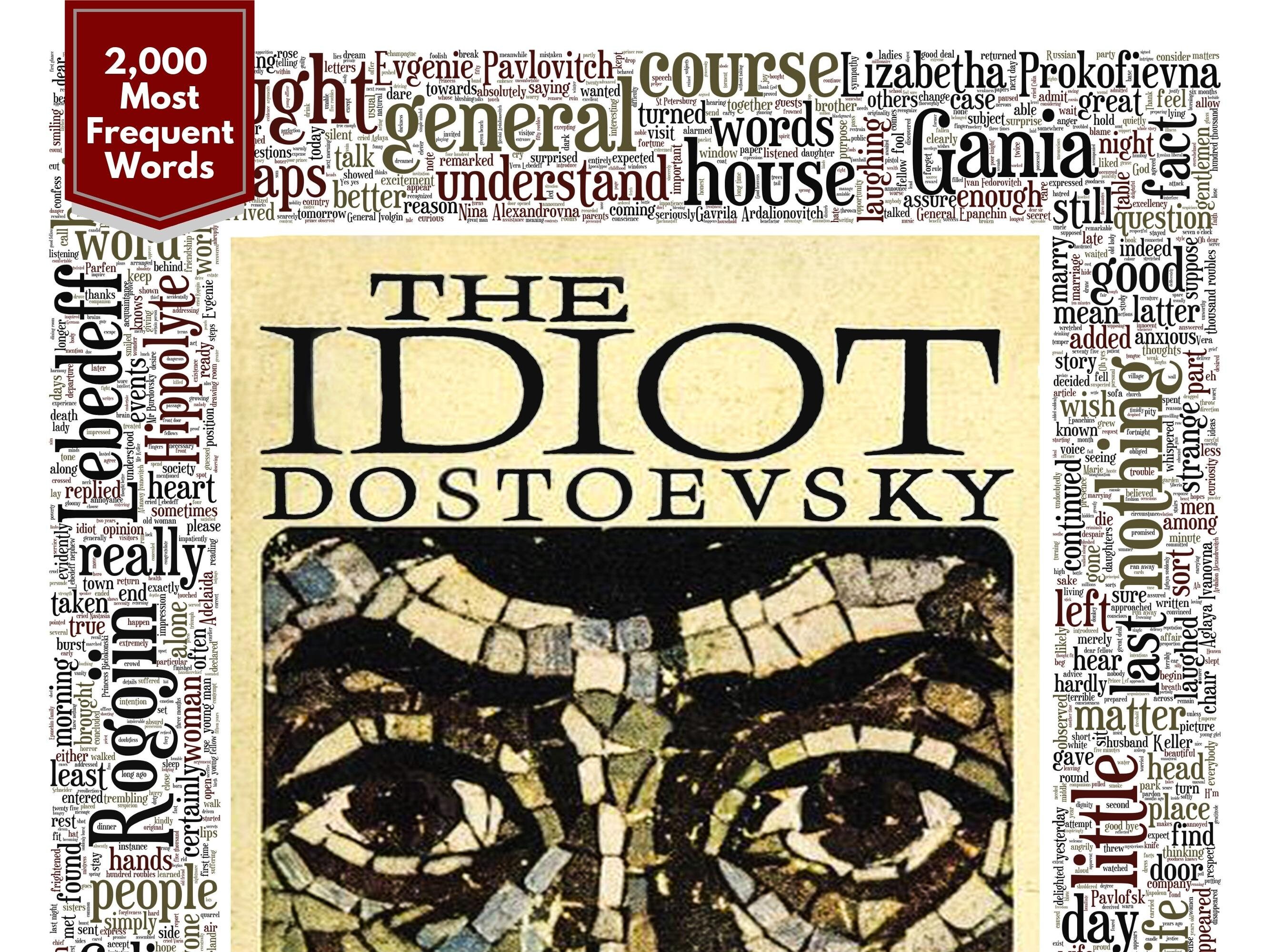 Fyodor Dostoevsky's the Idiot Book Cover Art With 2000 - Etsy