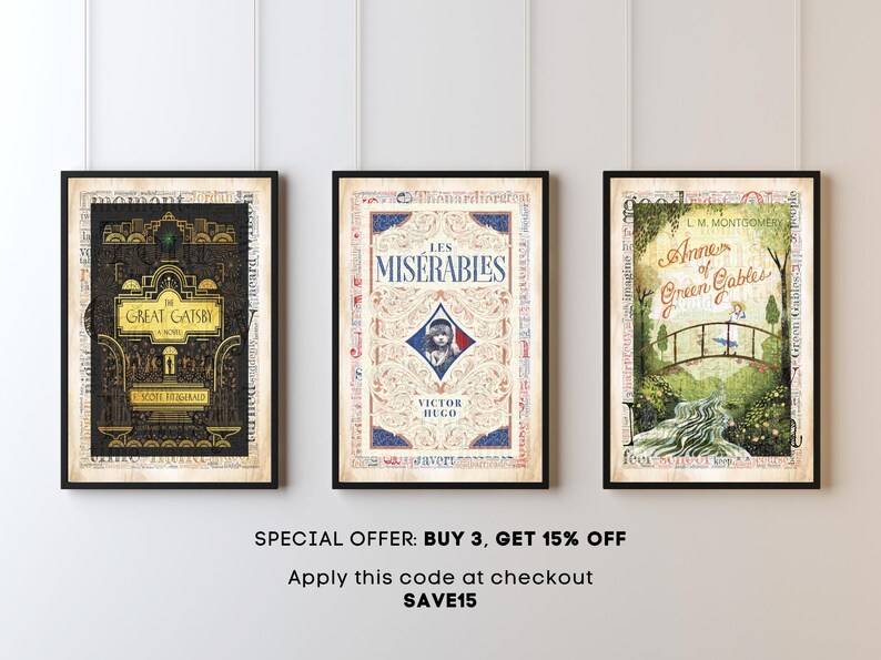 Les Miserables Book Cover & Word Cloud Art Set of 2 Prints - Etsy