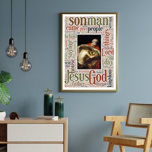 Gospel of Luke Word Cloud Featuring 2000 Words of the Book, Return of ...