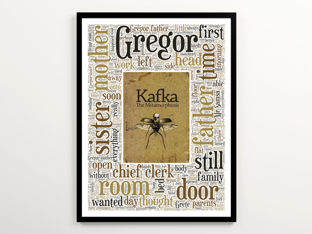 Franz Kafka's the Metamorphosis Book Cover Art, the Metamorphosis Word ...