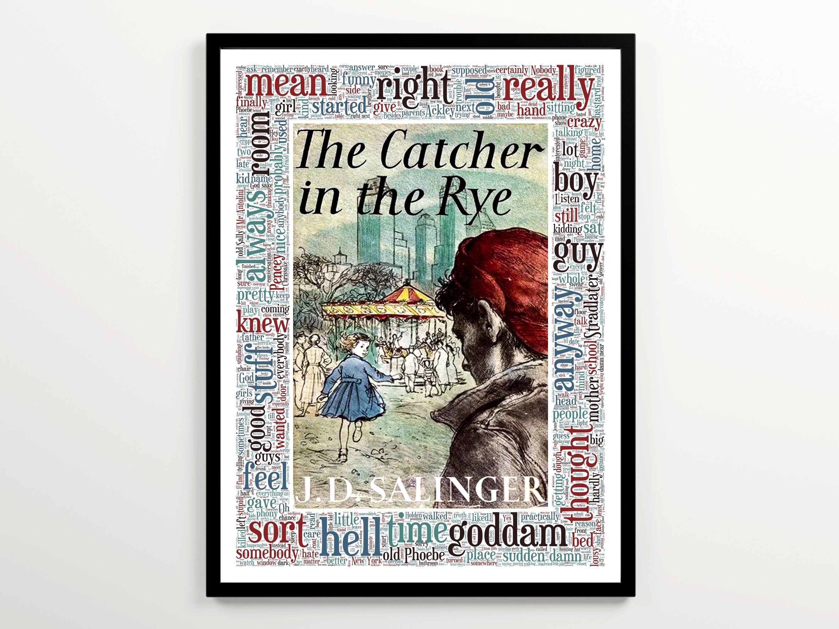The Catcher in the Rye Cover Art Printable, American Novel Poster ...