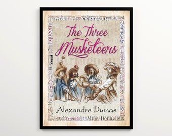 Three Musketeers Book Cover Poster - Etsy