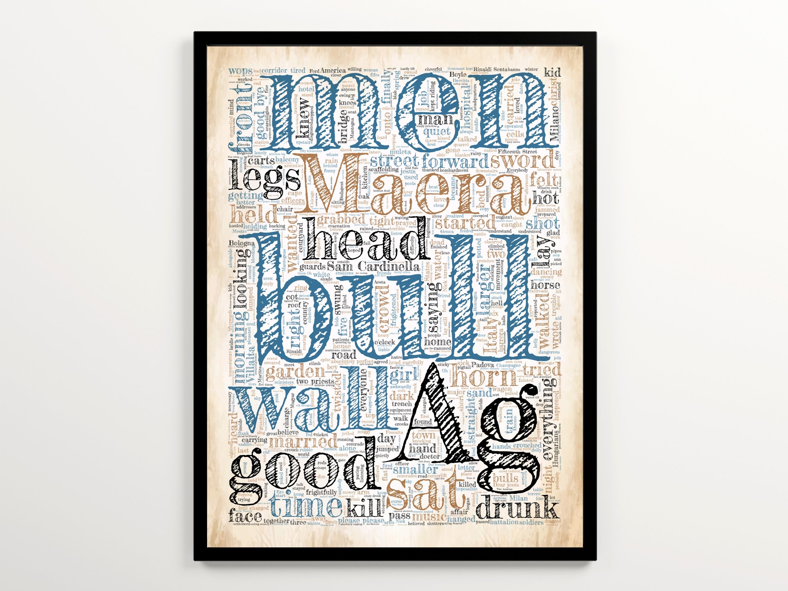Ernest Hemingway in Our Time Book Cover Art With 2000 Words of the Book ...