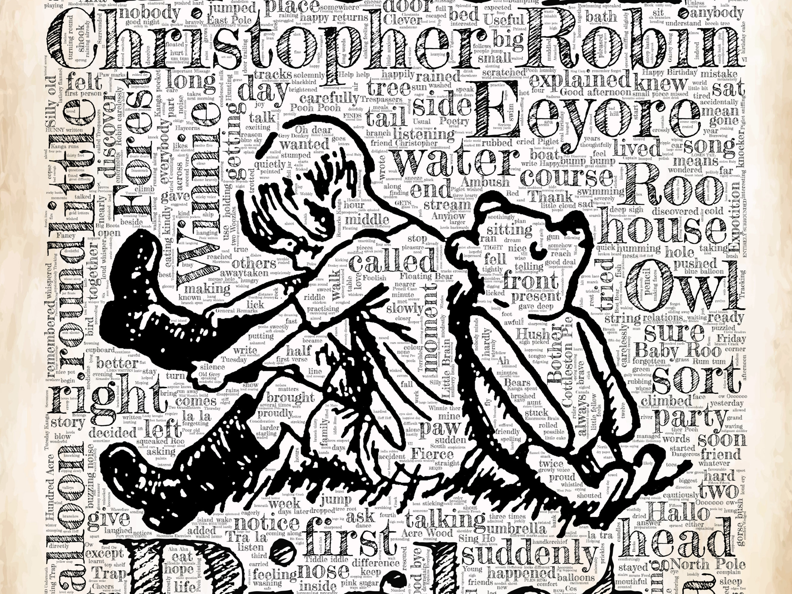 Winnie the Pooh Illustration With 2000 Words of the Book, Children's ...