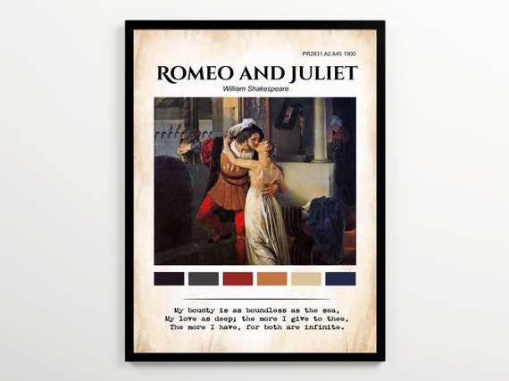 Romeo and Juliet Art Print Shakespeare Printable Quote - Etsy