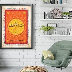 The Alchemist Book Cover Art With 2000 Words of the Book, Set of 2 ...